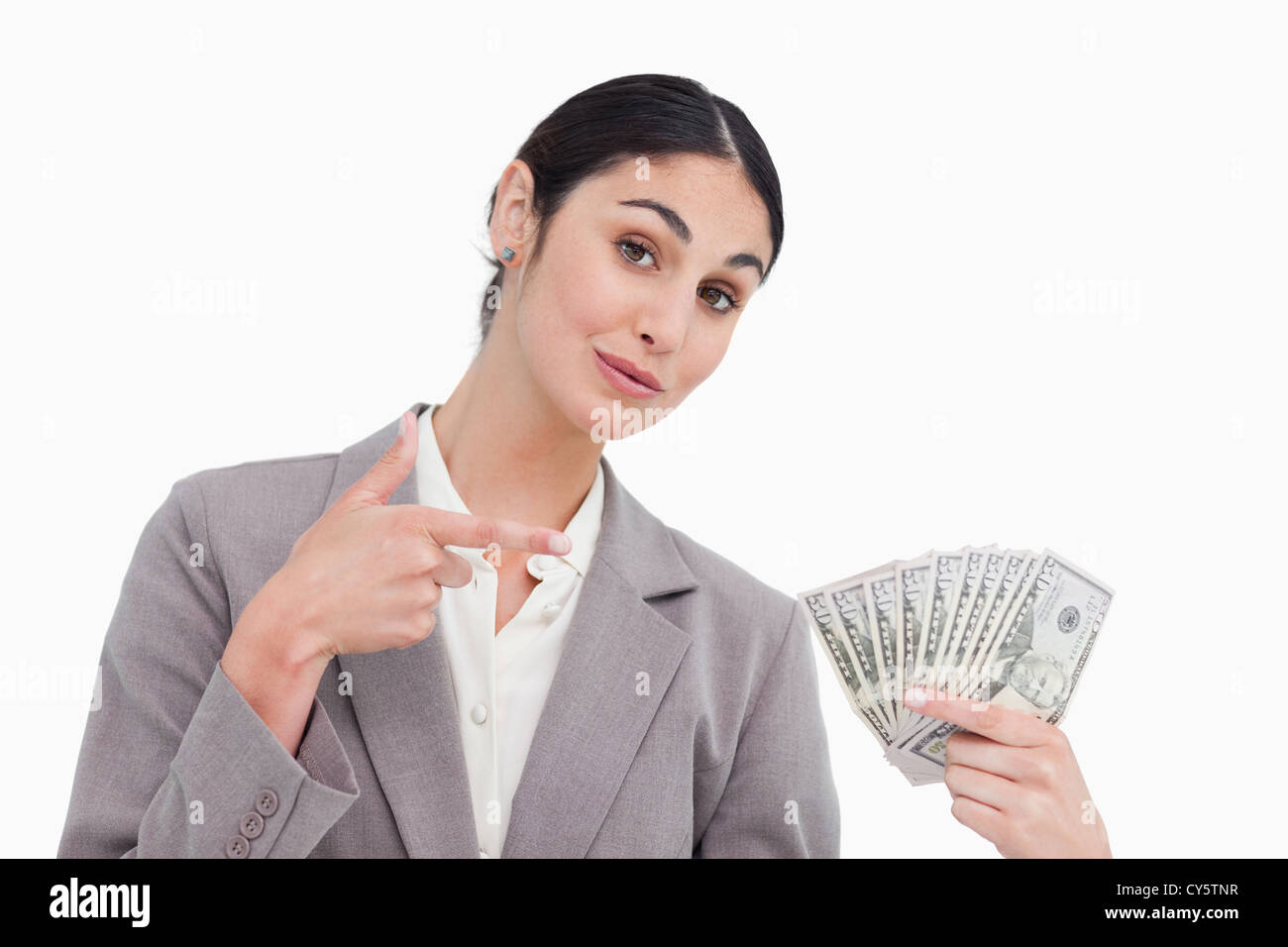Hand american dollars banknotes hi-res stock photography and images - Alamy