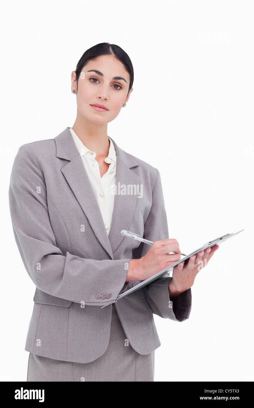 Beautiful woman take notes writing hi-res stock photography and images ...