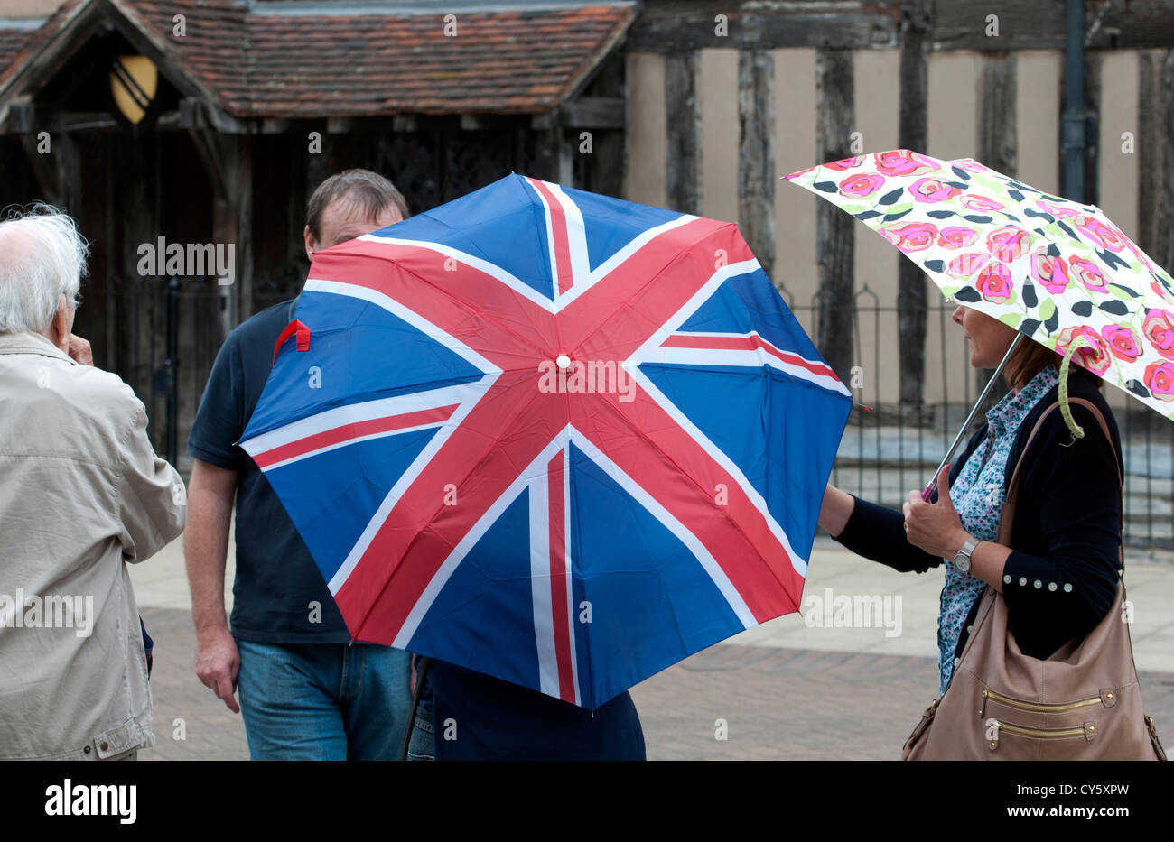 English flag umbrella hi-res stock photography and images - Alamy