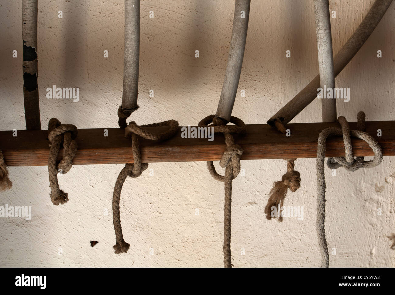 Church bell ropes ringing hi-res stock photography and images - Alamy