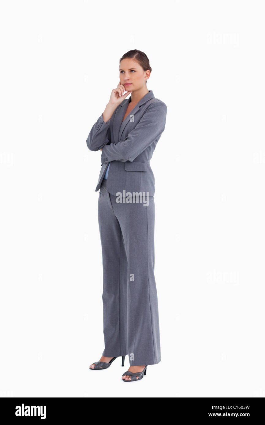 Thinking pose Cut Out Stock Images & Pictures - Alamy