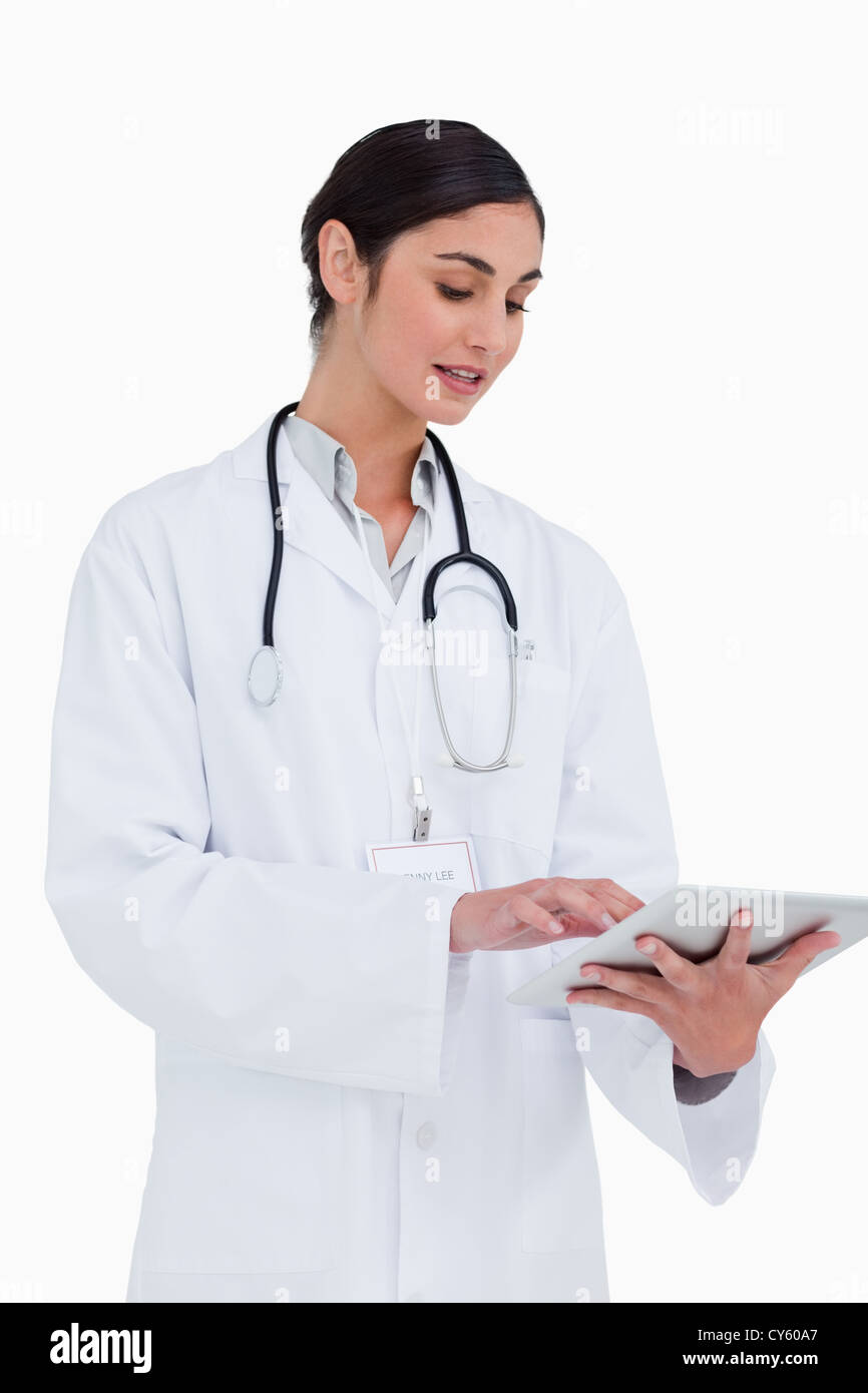 Side view confident woman doctor hi-res stock photography and images ...
