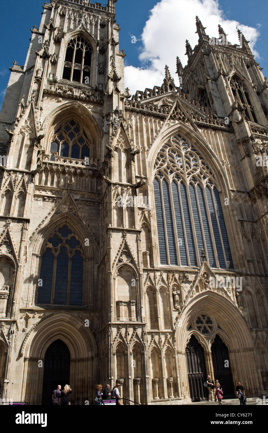 The old York Minster Stock Photo - Alamy