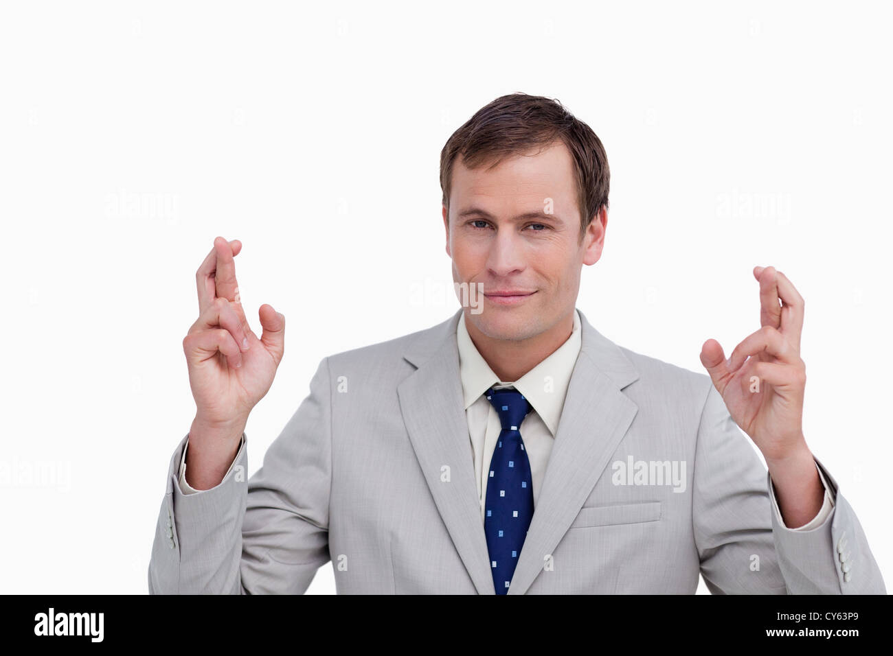 Close up crossed fingers caucasian hi-res stock photography and images ...