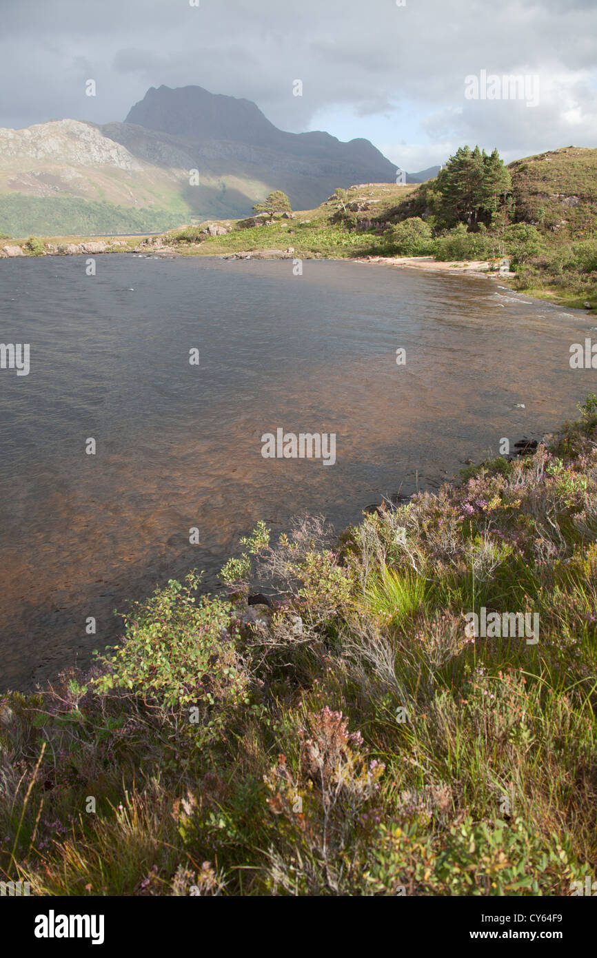 Area of Loch Maree, Scotland. Picturesque view of Loch Maree with the ...