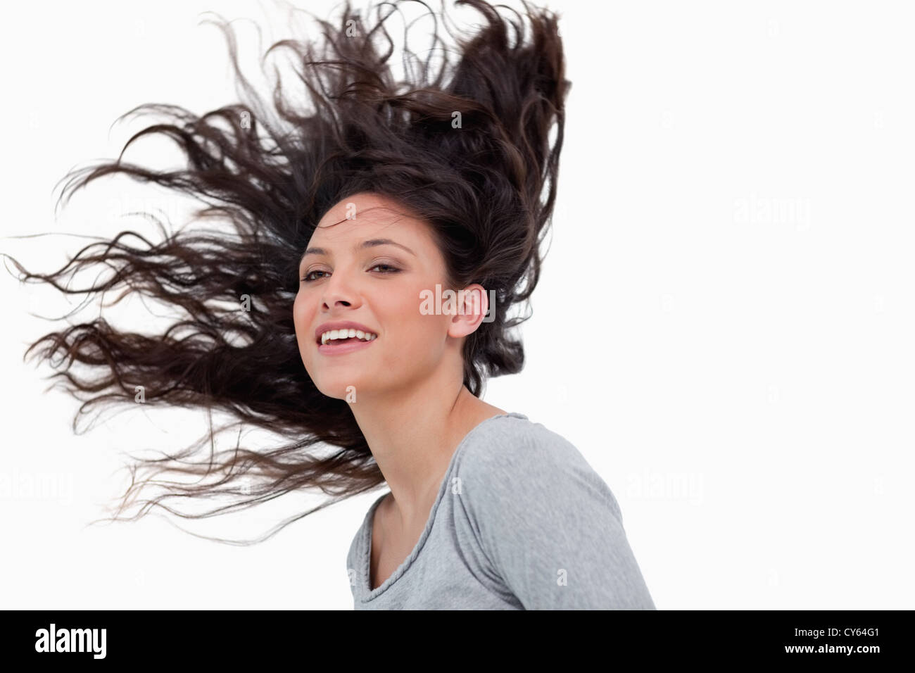 White hait hi-res stock photography and images - Alamy