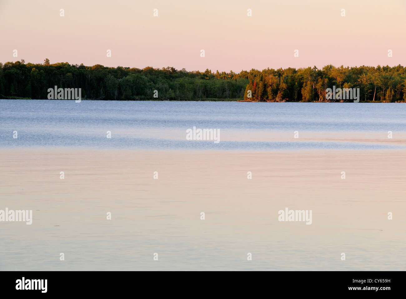 A calm bay at dawn on Kagawong Lake, Manitoulin Island- Kagawong ...