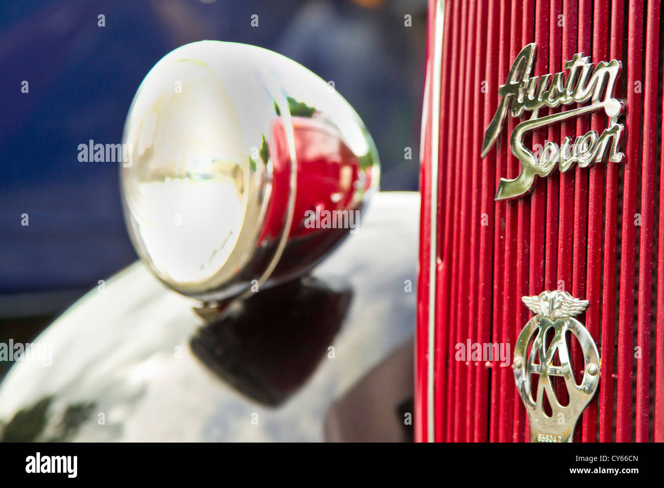 THE RADIATOR GRILL OF A VINTAGE AUSTIN SEVEN CAR Stock Photo - Alamy