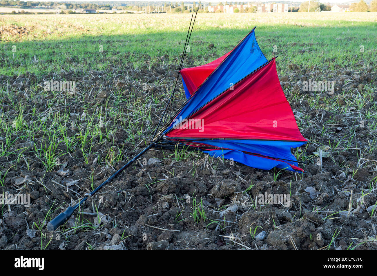 Broken umbrella hi-res stock photography and images - Alamy