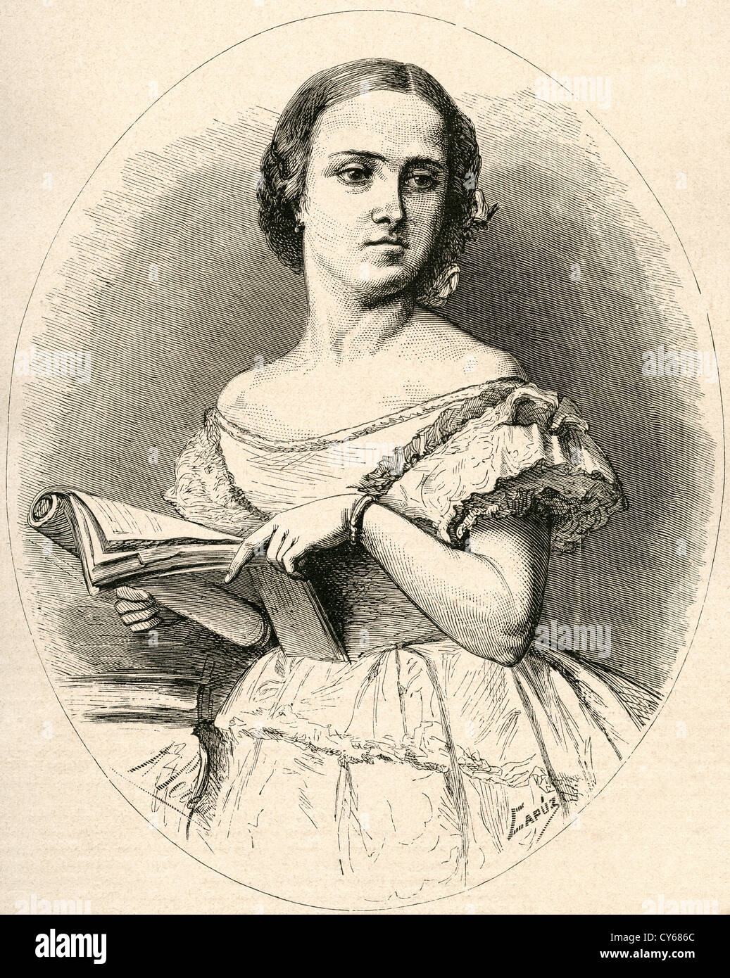 Adelina Patti, 1843 – 1919. Spanish opera singer Stock Photo - Alamy