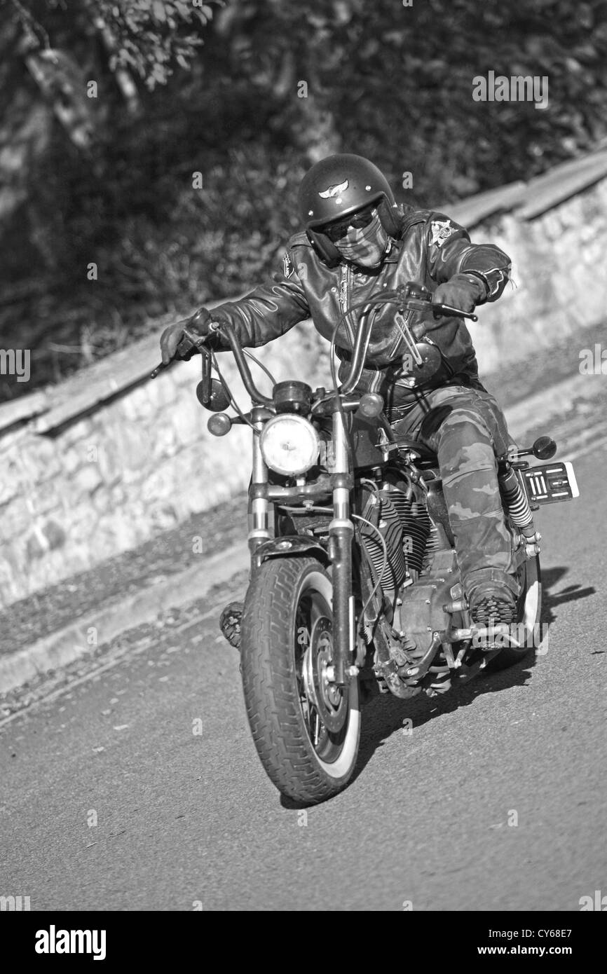 Custom paint design motorcycle Black and White Stock Photos & Images ...