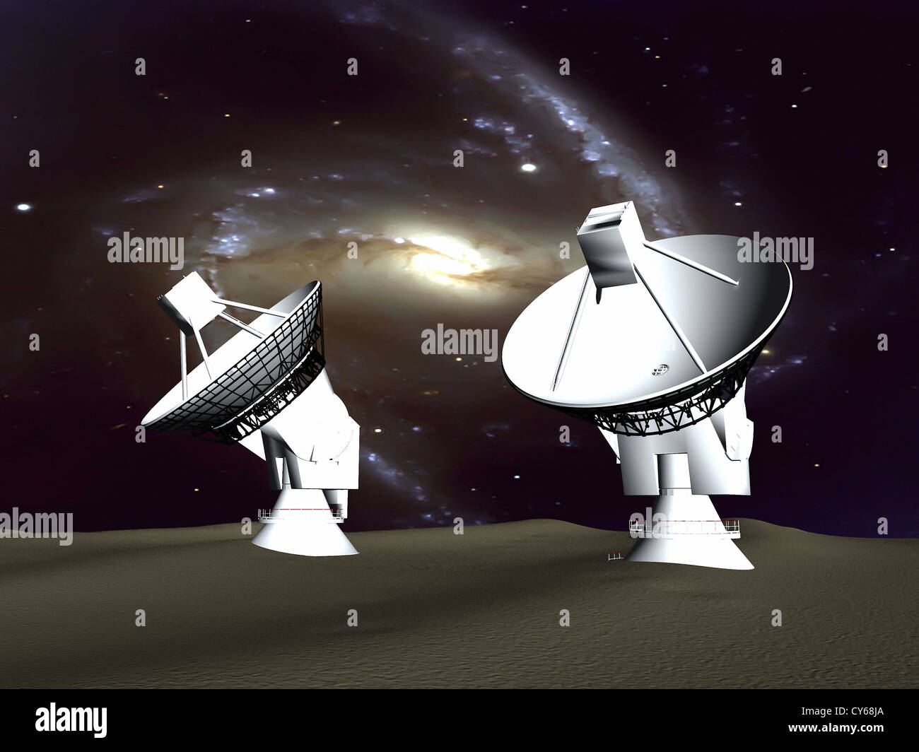 Two telescopes hi-res stock photography and images - Alamy