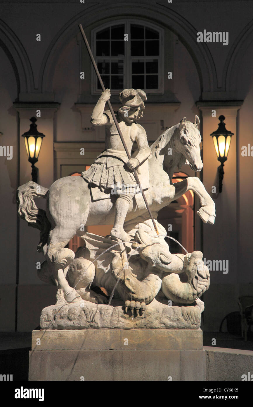 Slovakia, Bratislava, St George statue Stock Photo - Alamy
