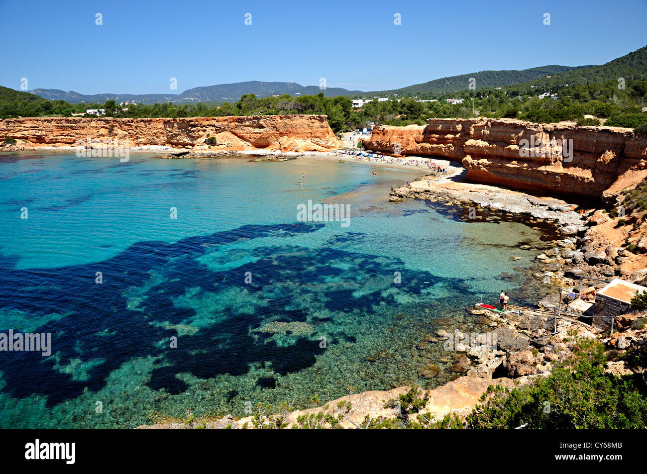 Sa Caleta beach . Ibiza, Balearic Islands, Spain Stock Photo - Alamy