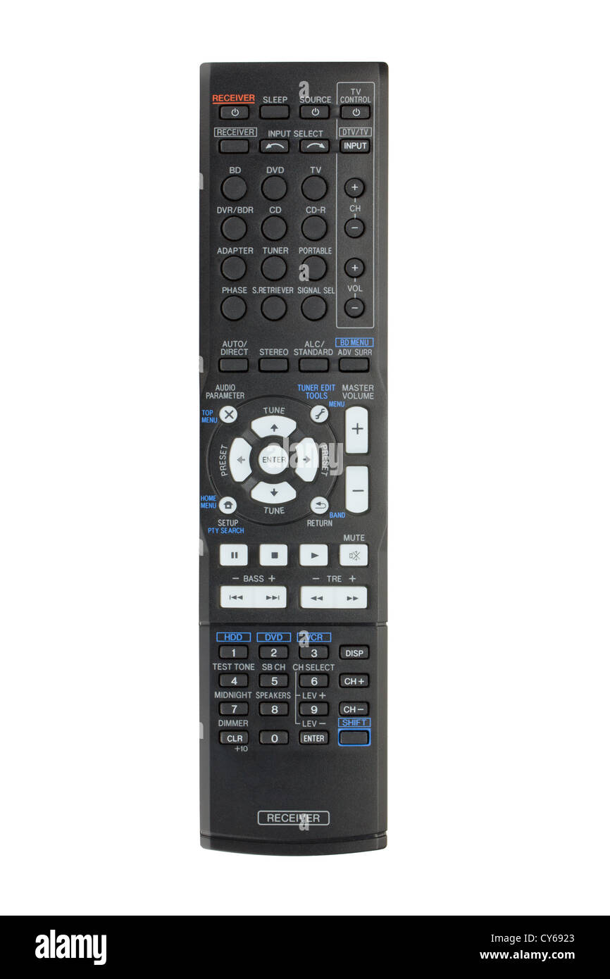 Receiver remote control. Isolated on white background Stock Photo - Alamy