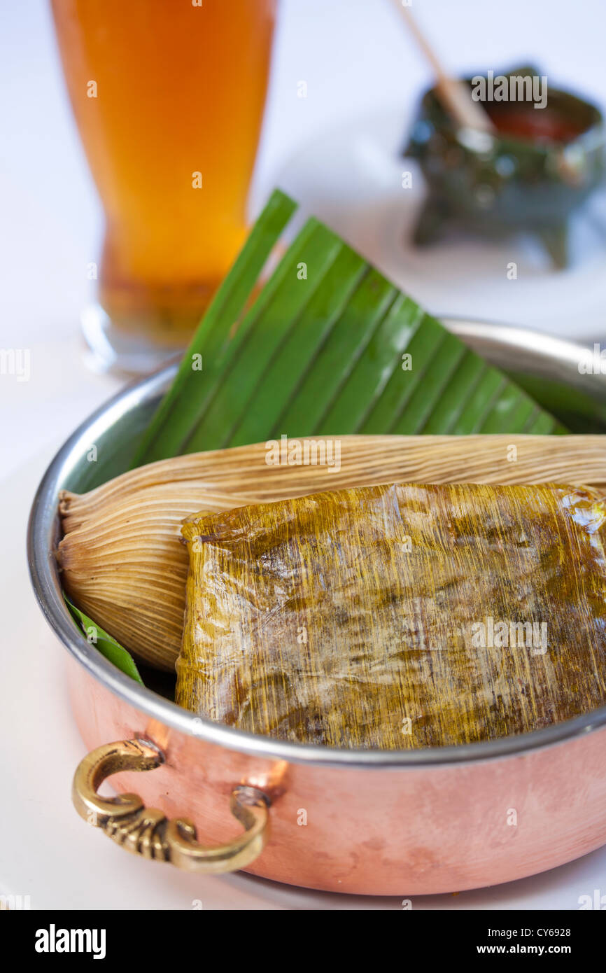 Two types of tamales prepared by Chef Pilar Cabrera at La Olla ...