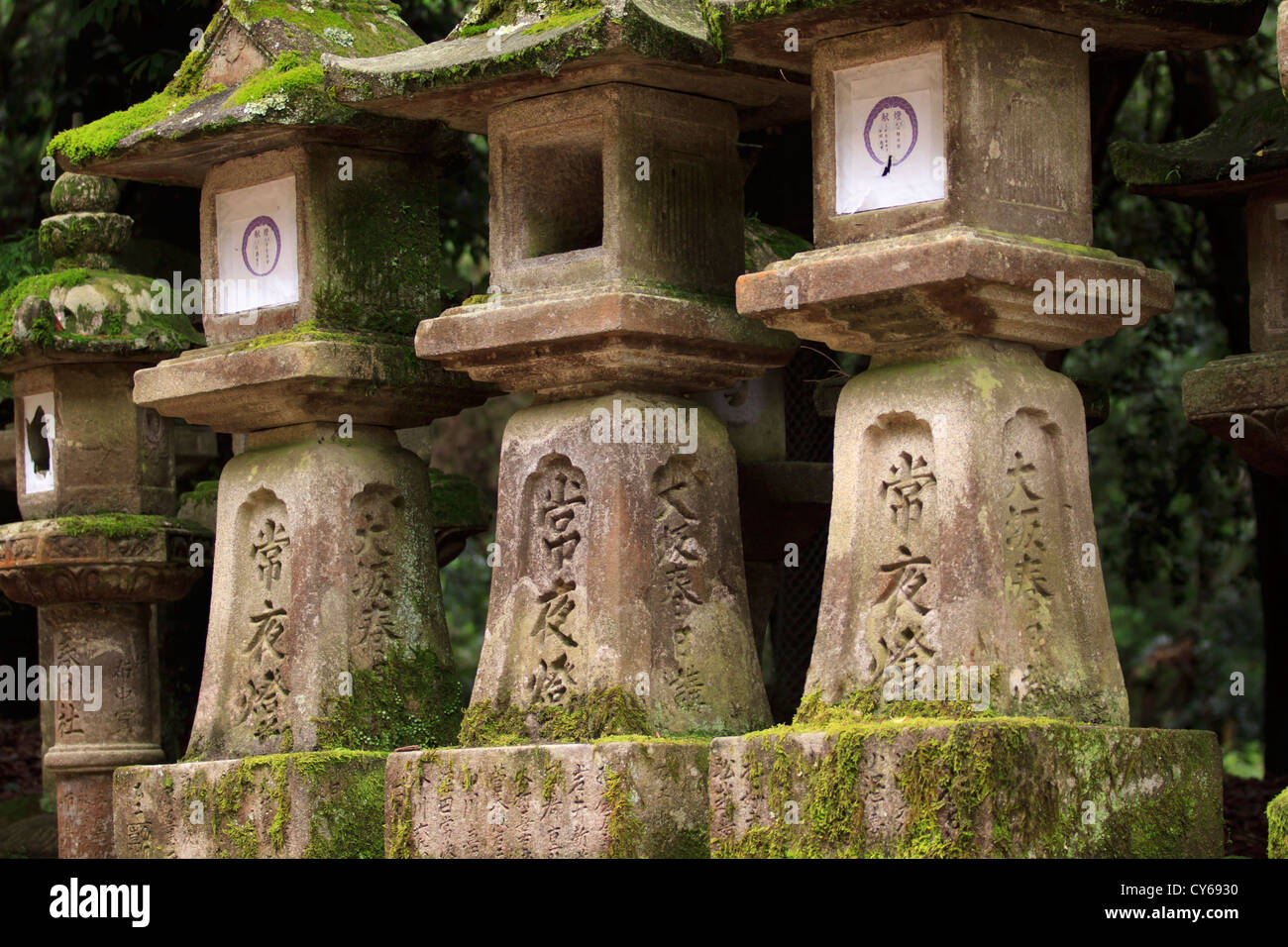 Kasuga-Taisha Shrine in Nara, Japan is famous for its large number of ...