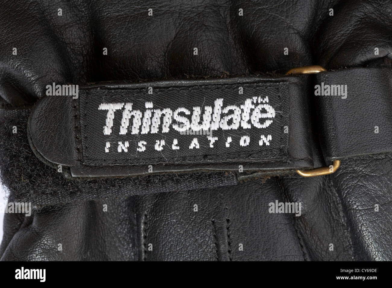 Thinsulate insulation label on pair of gloves Stock Photo - Alamy