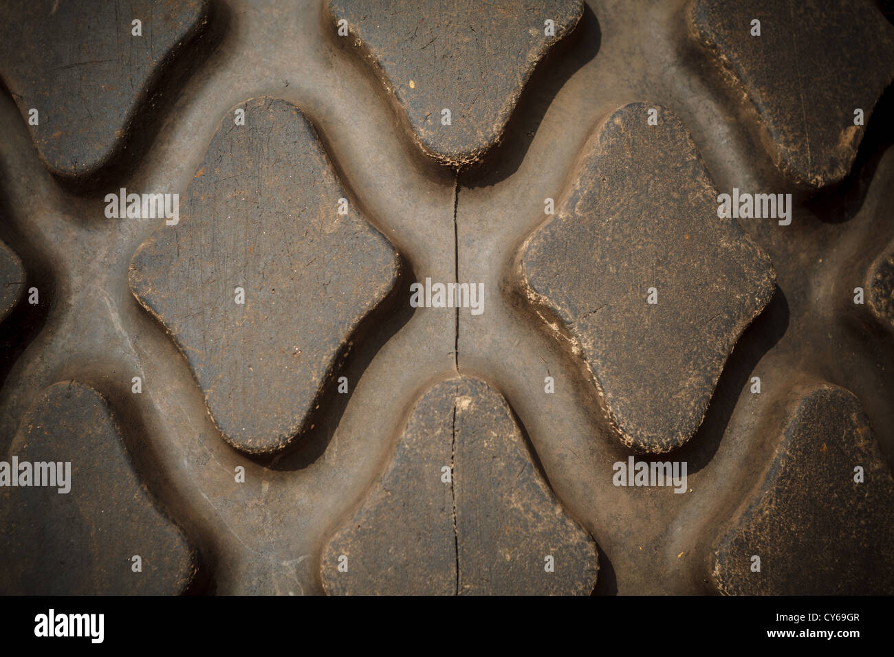 Close-up of tractor tire tread Stock Photo - Alamy