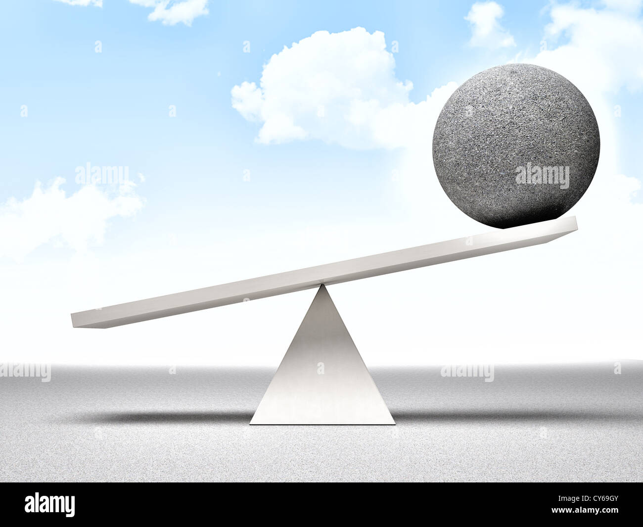 3d image of stone balance Stock Photo - Alamy