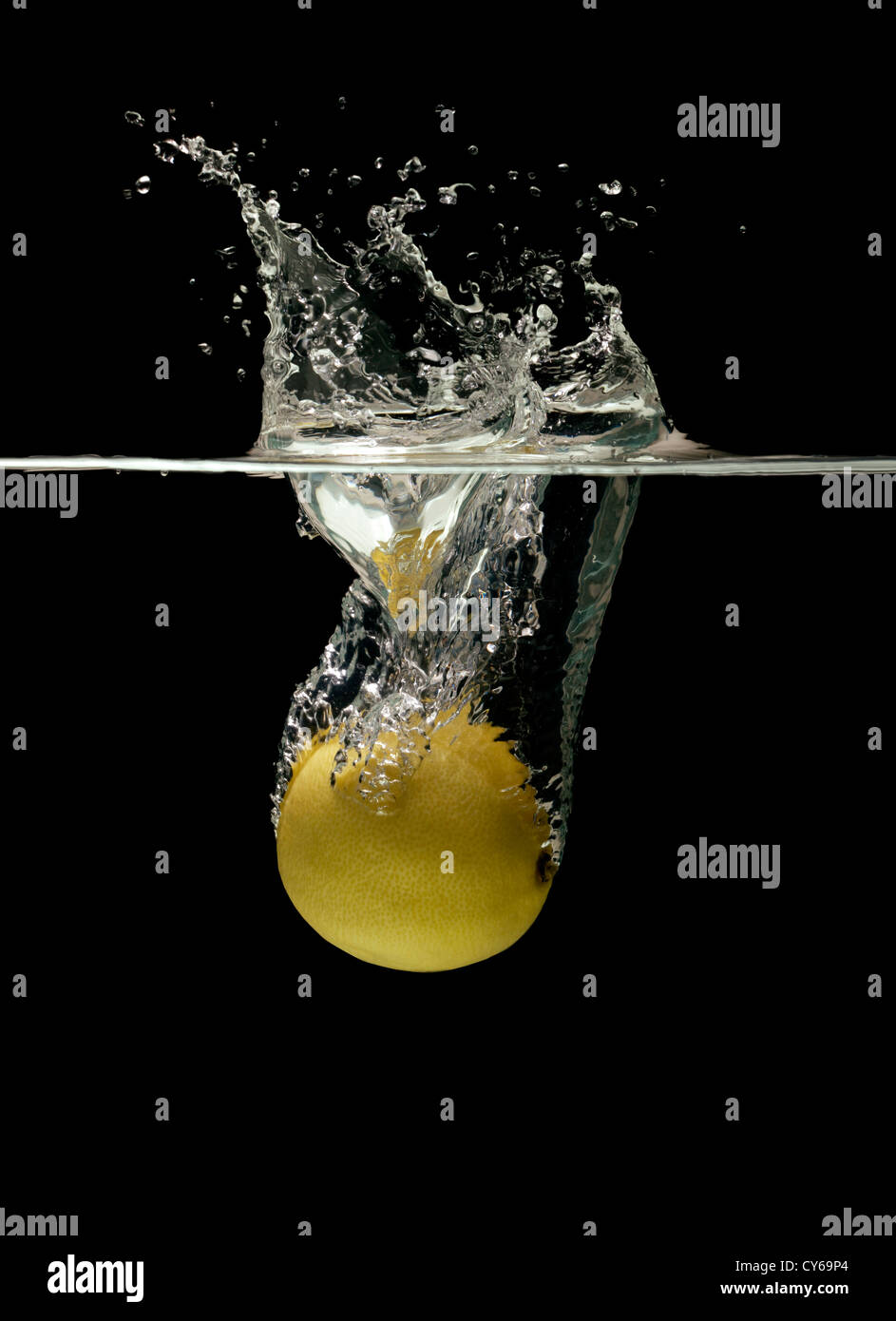 Lemon Splash, Water Stock Photo - Alamy
