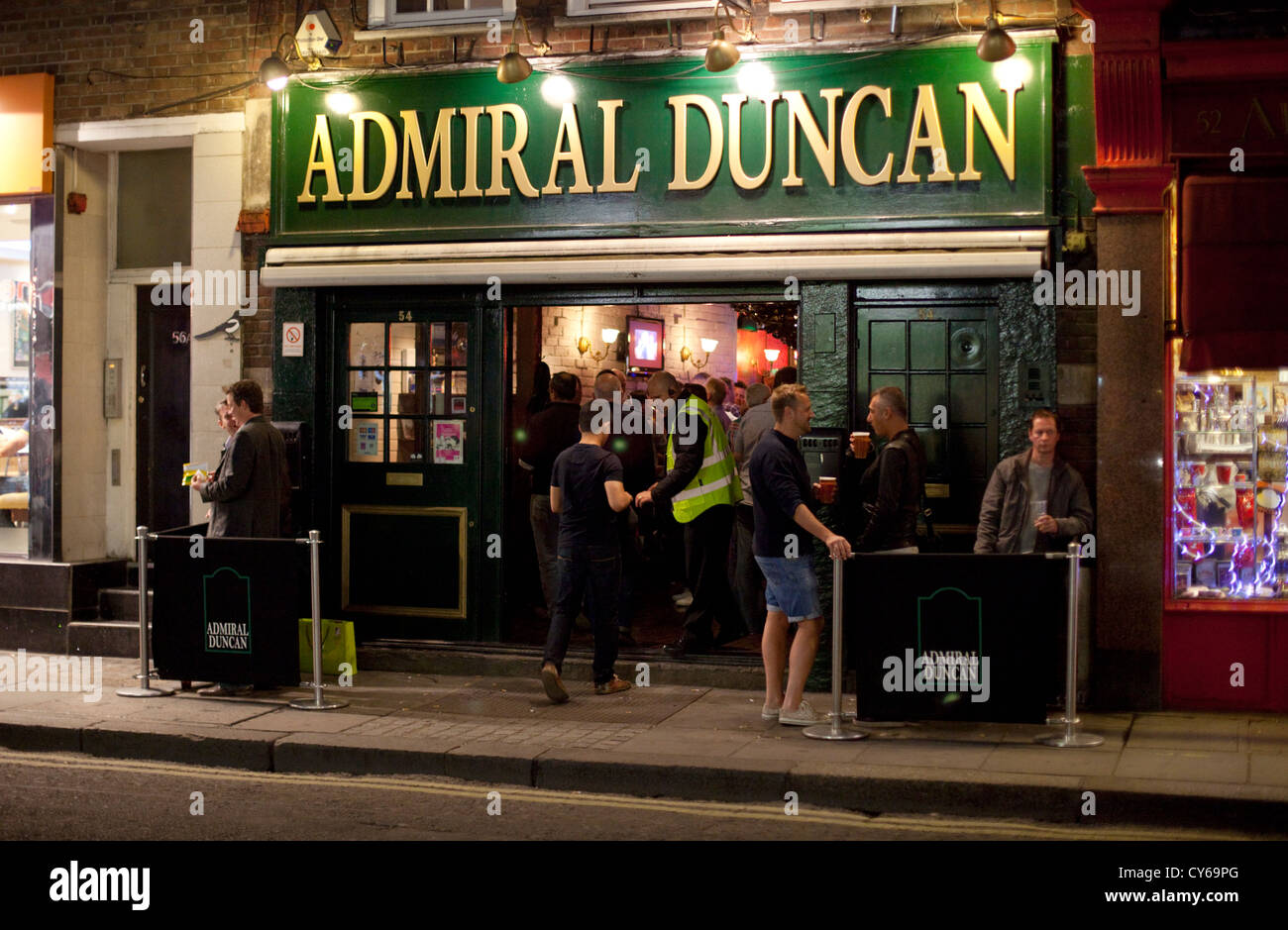 Admiral Duncan Pub exterior, Soho, London, England, UK Stock Photo - Alamy