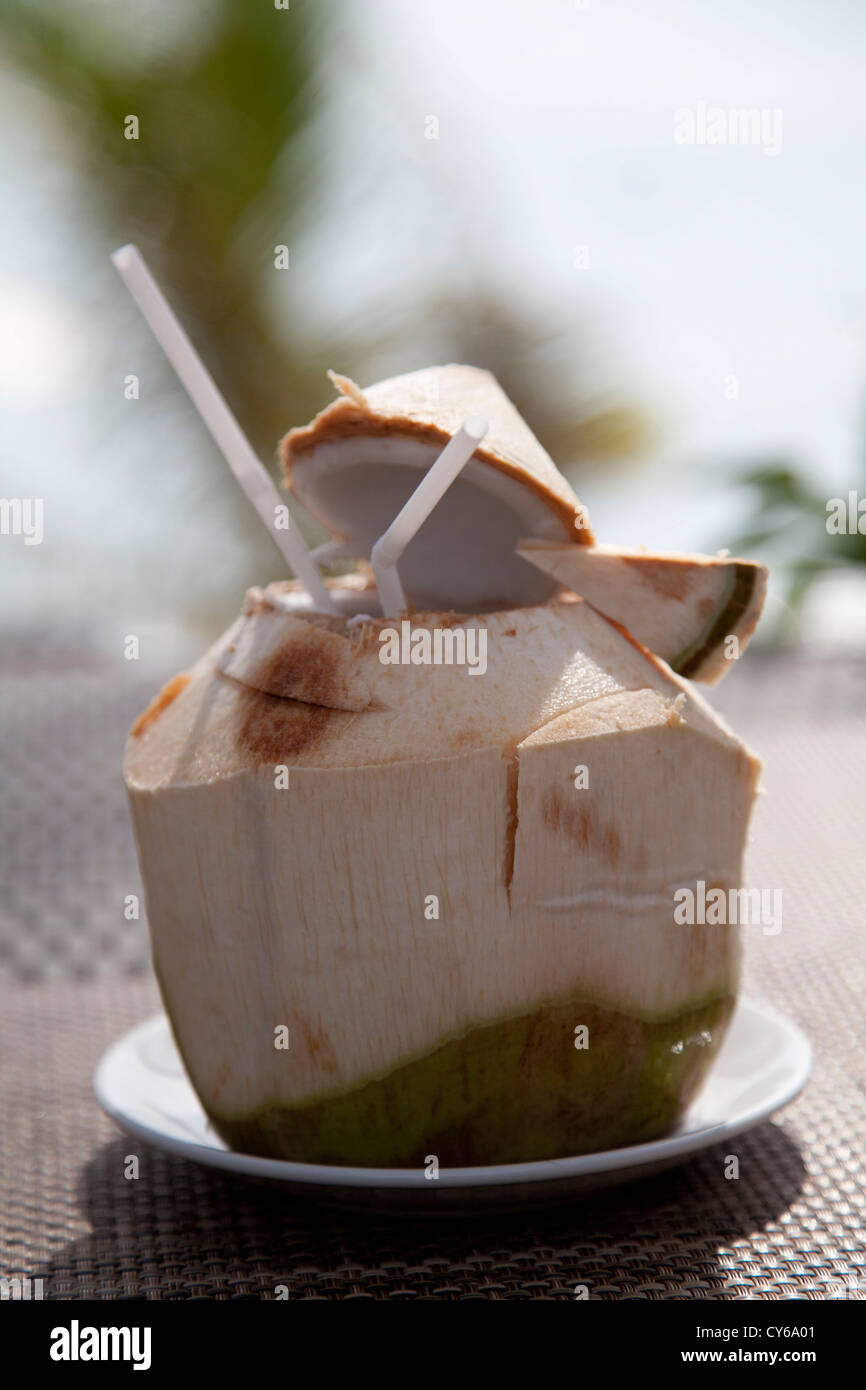 A coconut drink Stock Photo - Alamy