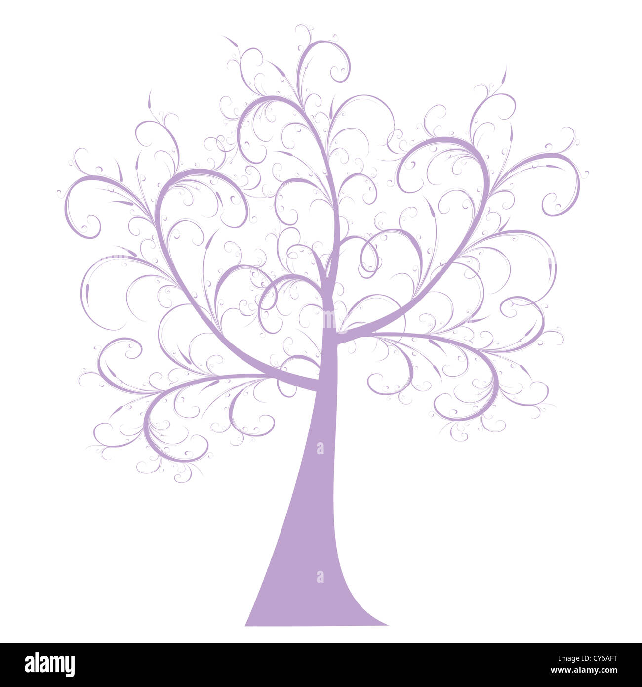 Beautiful art tree isolated on white background Stock Photo - Alamy
