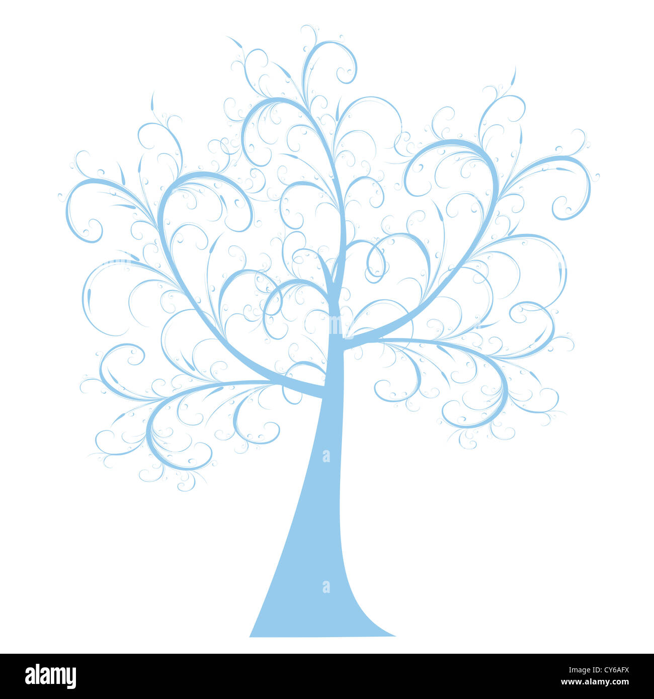 Beautiful art tree isolated on white background Stock Photo - Alamy