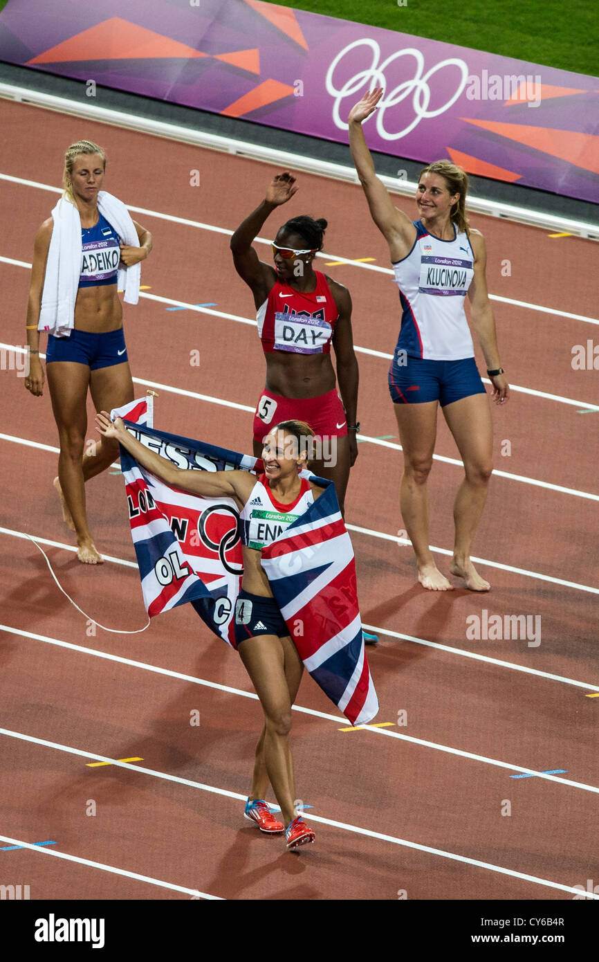 Jessica ennis olympics 2012 flag hi-res stock photography and images ...