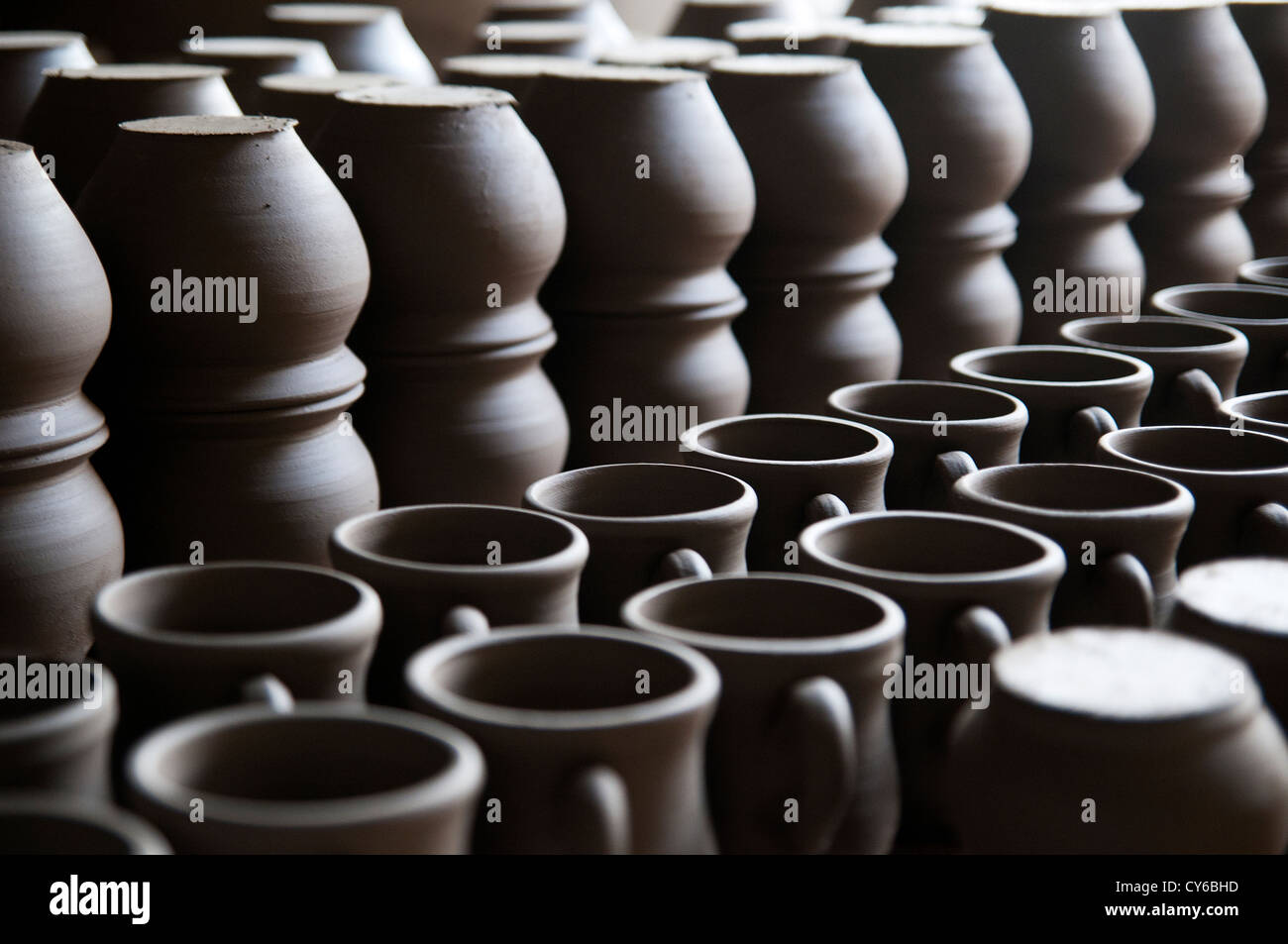 Clay pots - pottery Stock Photo - Alamy