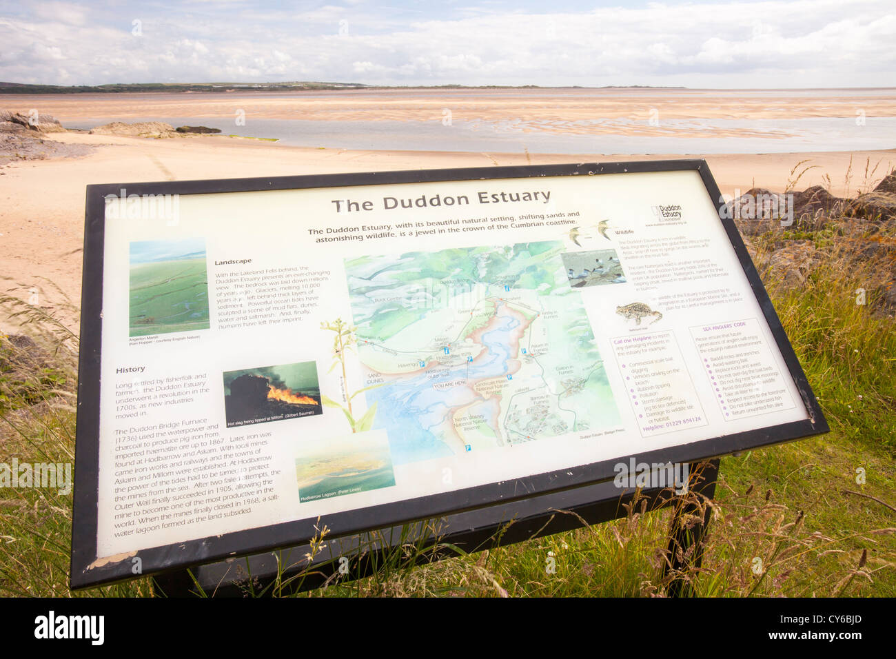 The Duddon estuary at Hodbarrow, Cumbria, UK Stock Photo - Alamy