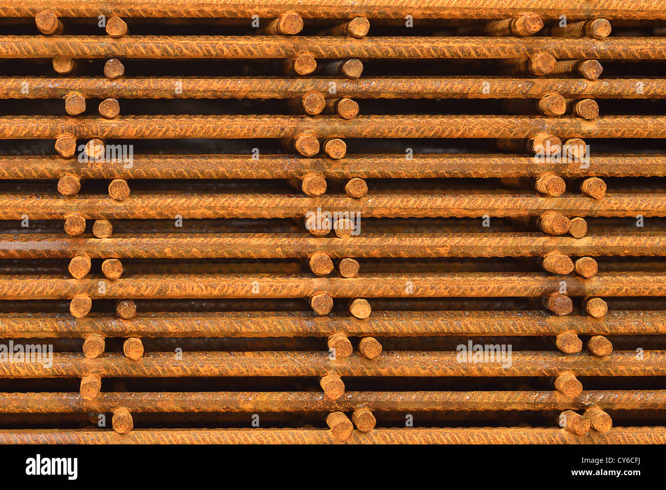 reinforcing mesh, steel bars stacked for construction Stock Photo - Alamy