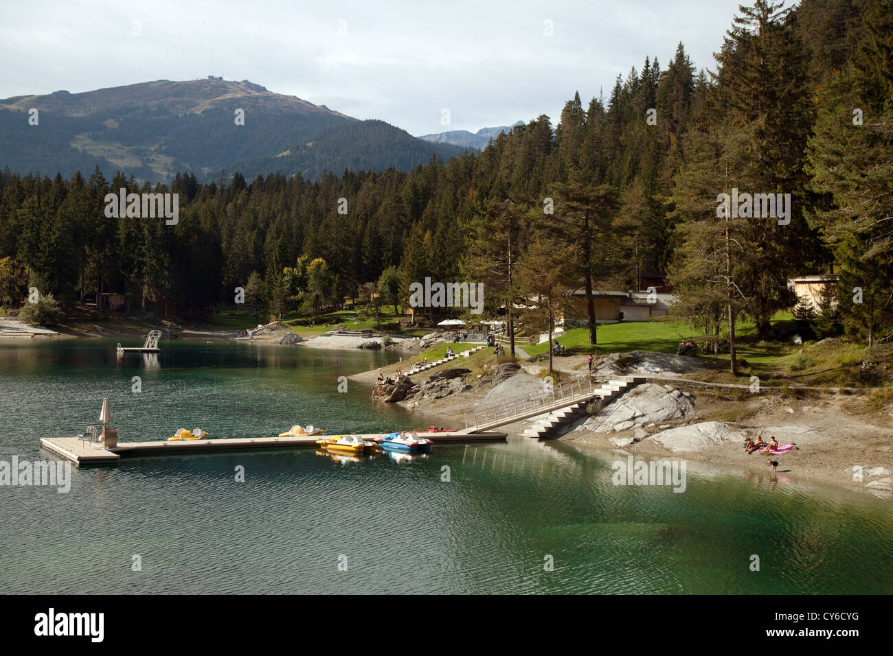 Caumasee lake near flims hi-res stock photography and images - Alamy