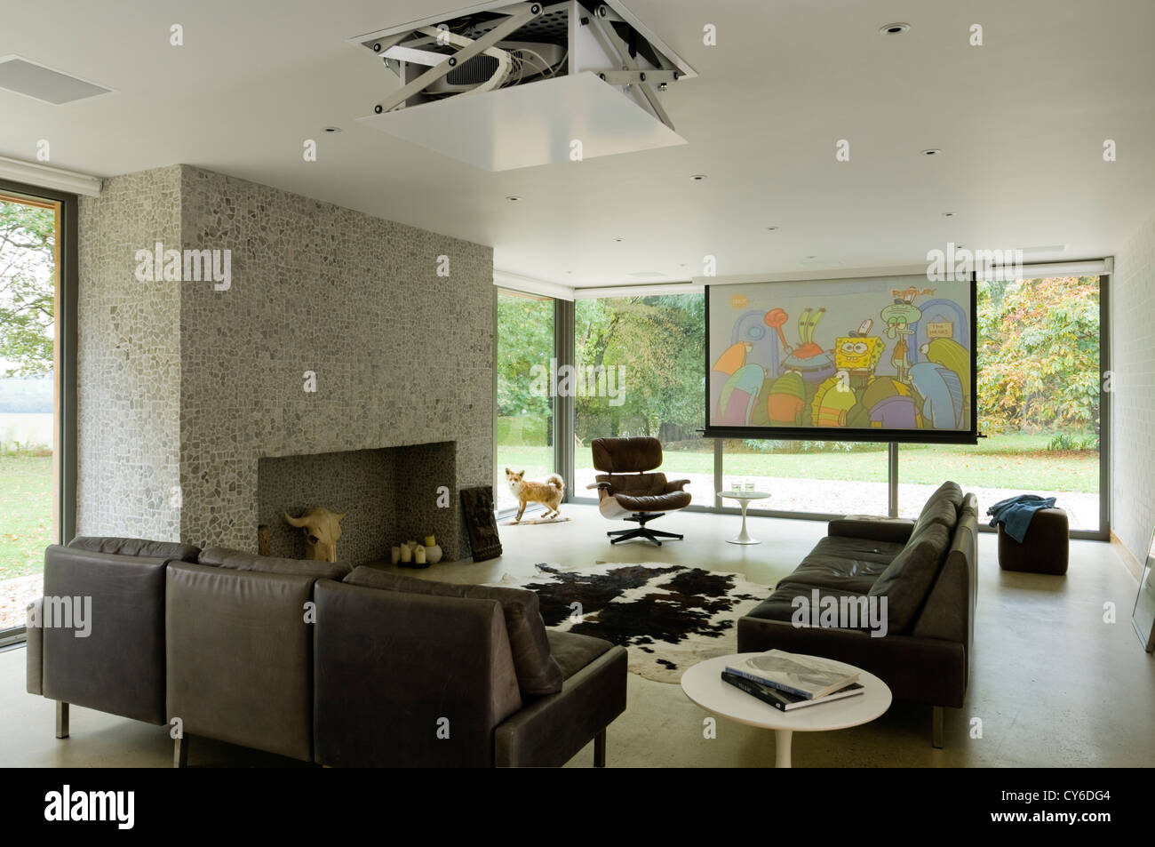 1960s house fireplace hi-res stock photography and images - Alamy