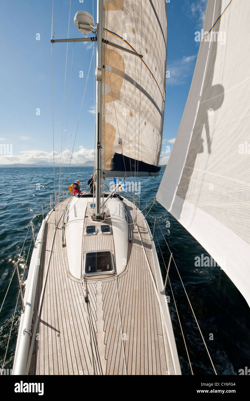 Sailing on west coast of Scotland Stock Photo - Alamy