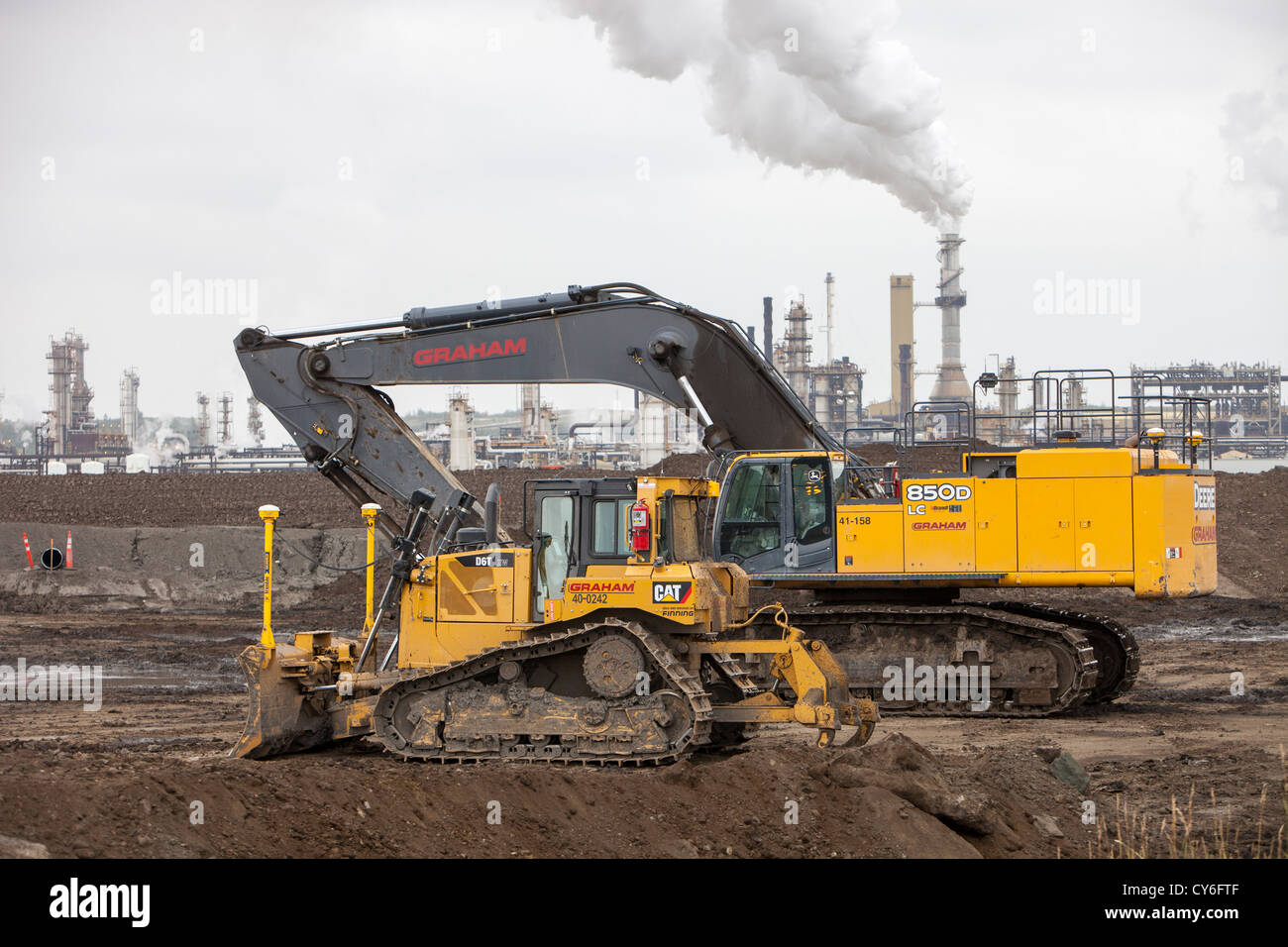 The Syncrude upgrader plant. The tar sands are the largest industrial ...