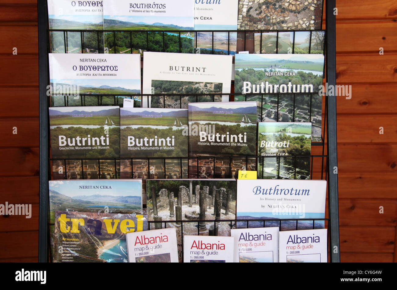 Albanian Guide Books Stock Photo Alamy