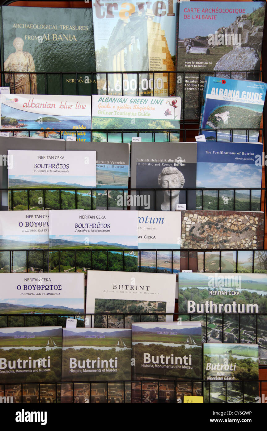Albanian Guide Books Stock Photo - Alamy