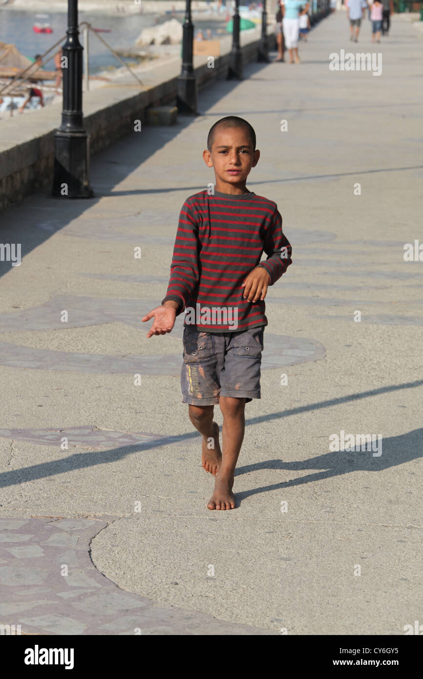 Begging Gypsy Boy in Albania Stock Photo, Royalty Free Image: 51161465 ...