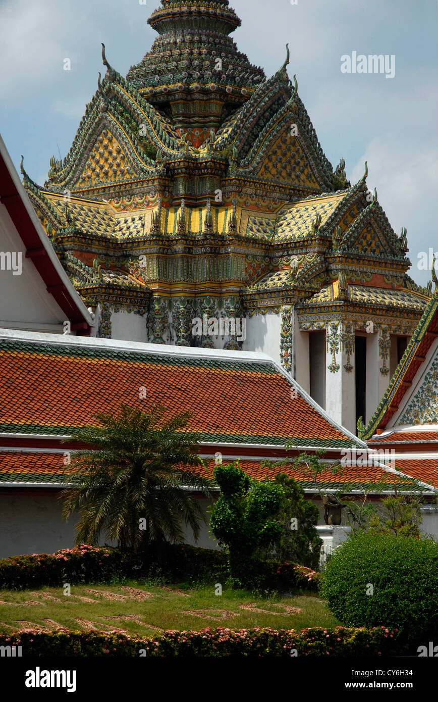 Green, Temple, Reclining Buda, Buddha, Bangkok, Thailand, Asia Stock ...