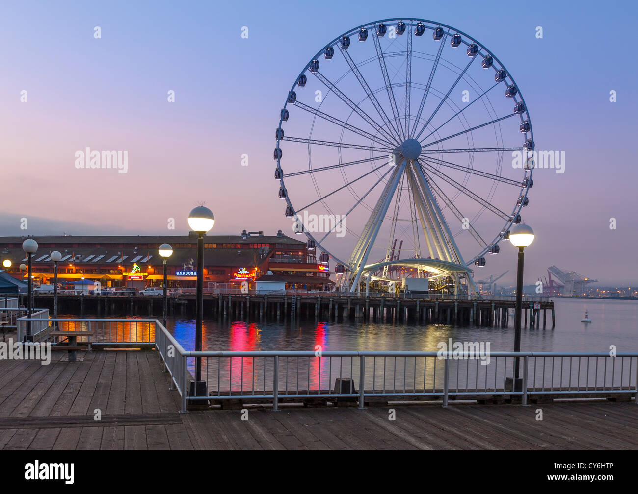 Seattle, Washington Seattle Great Wheel, a Ferris wheel on the Elliott ...