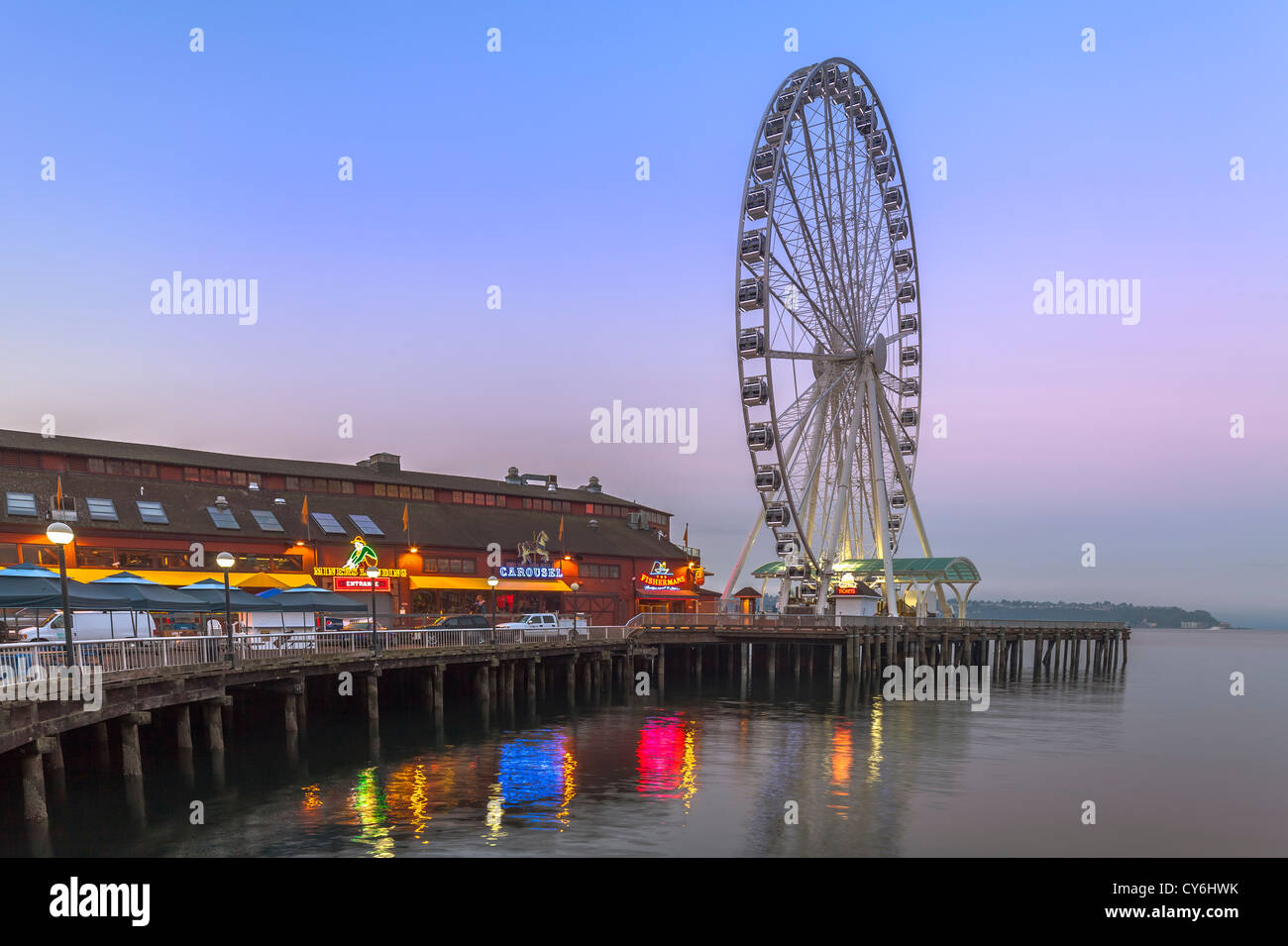Seattle, Washington Seattle Great Wheel, a Ferris wheel on the Elliott ...