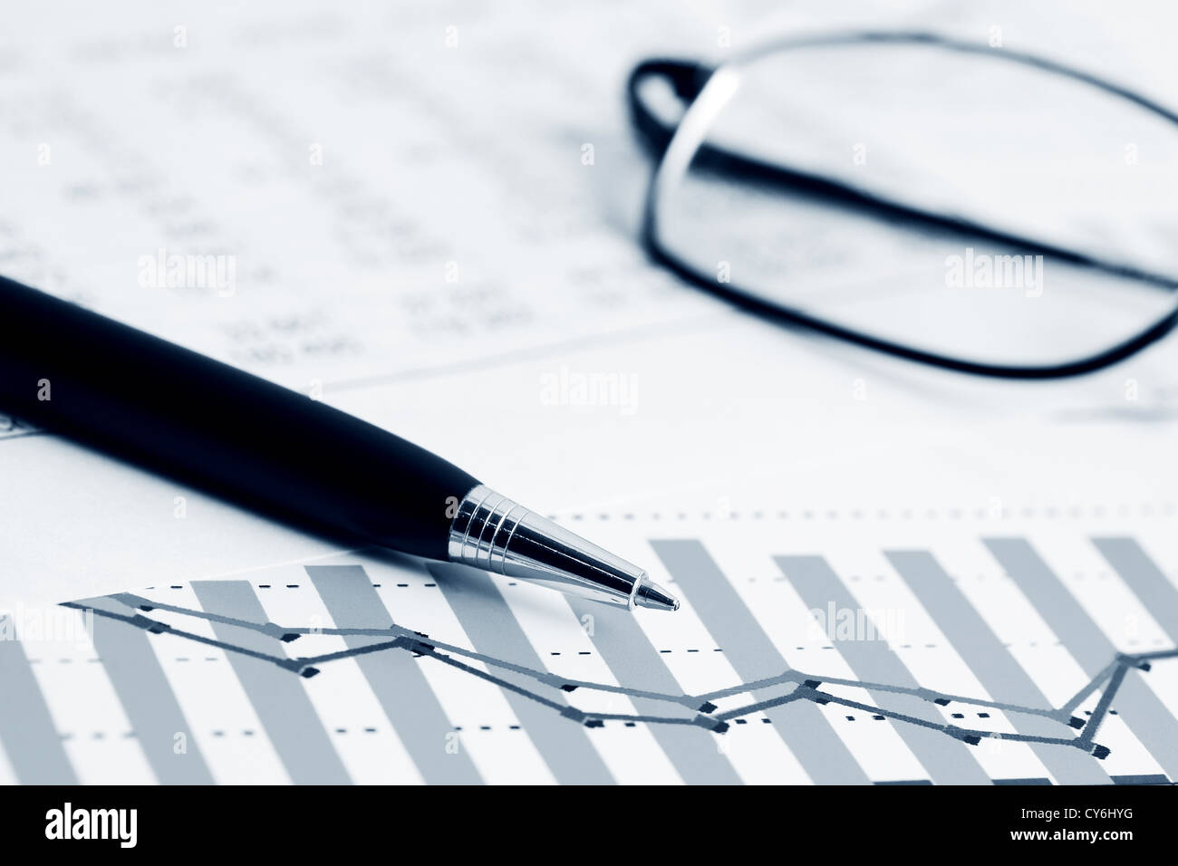 Financial graphs and charts analysis Stock Photo - Alamy