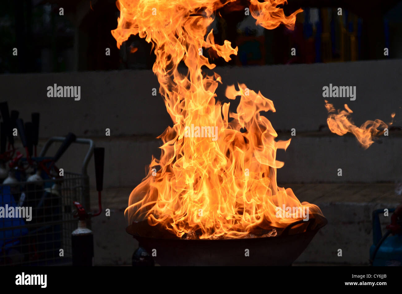fire burning fiercely and hot Stock Photo - Alamy