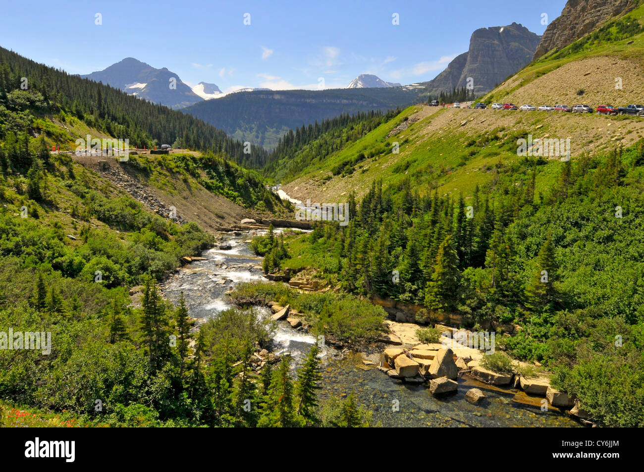Logan Pass Glacier National Park Montana MT US Stock Photo - Alamy