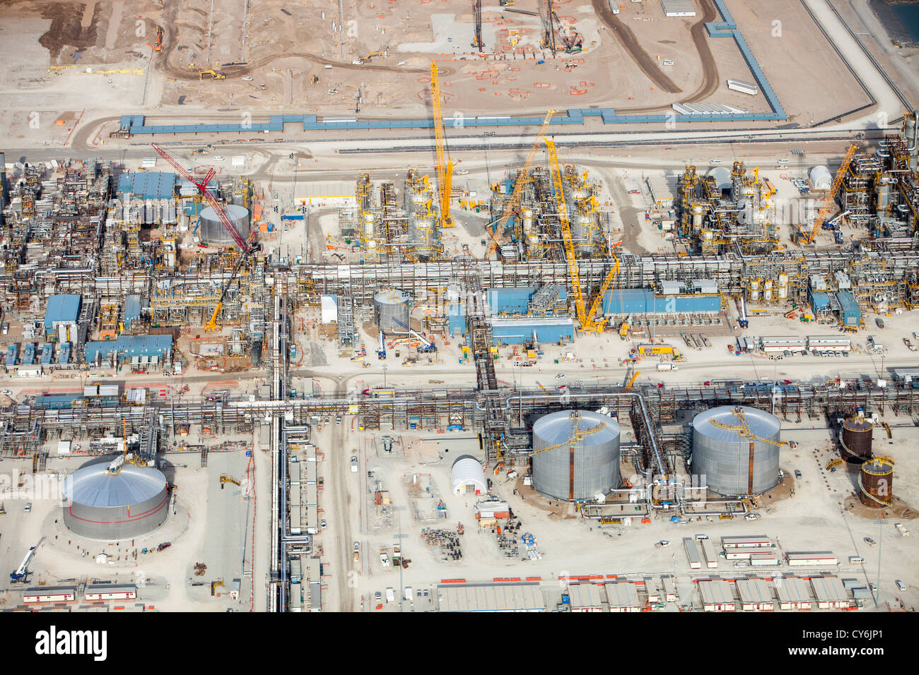 A brand new Tar sands plant being constructed north of Fort McMurray ...