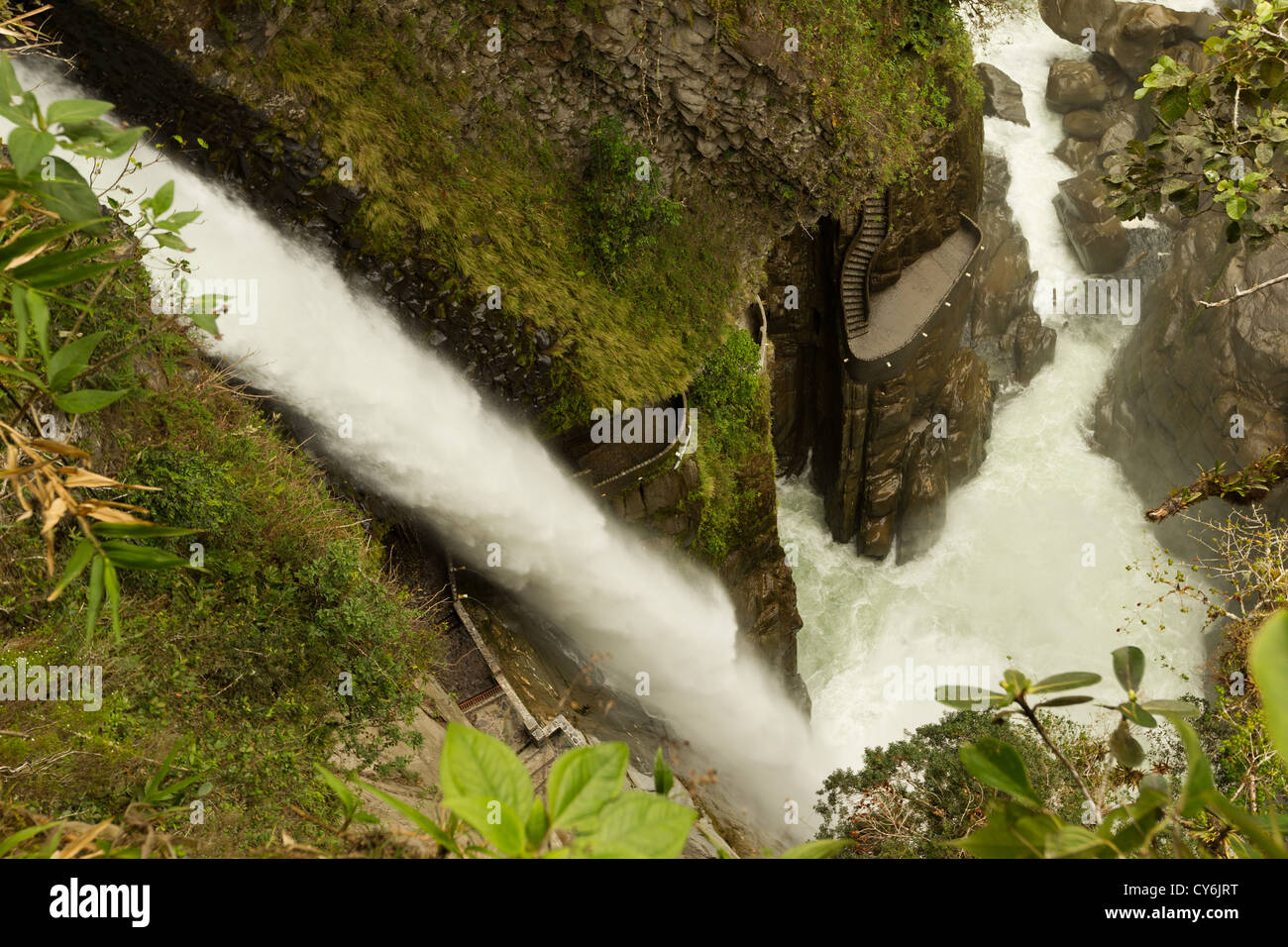 Pailon Del Diablo Devil Cauldron In Ecuadorian Rainforest Shoot From A ...