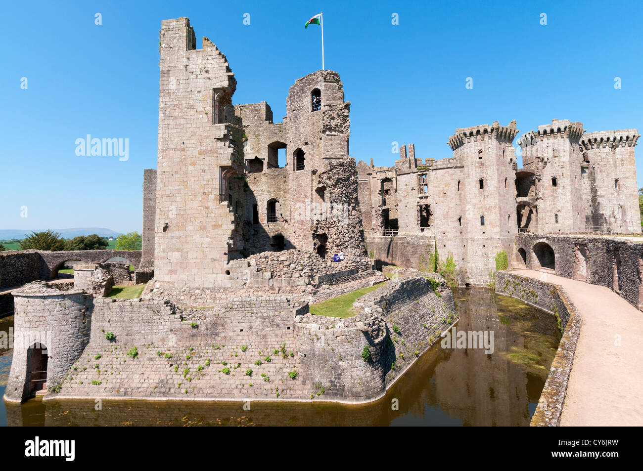 Raglan Castle Wales High Resolution Stock Photography and Images - Alamy