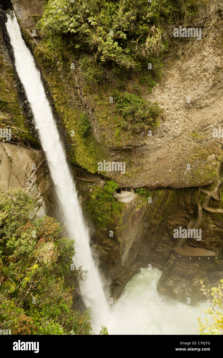 Pailon Del Diablo Devil Cauldron In Ecuadorian Rainforest Shoot From A ...